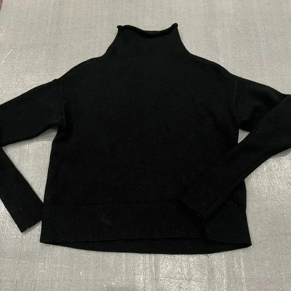 Wilfred | Sweaters | Swilfred Black Merino Wool High Neck Cropped Long ...